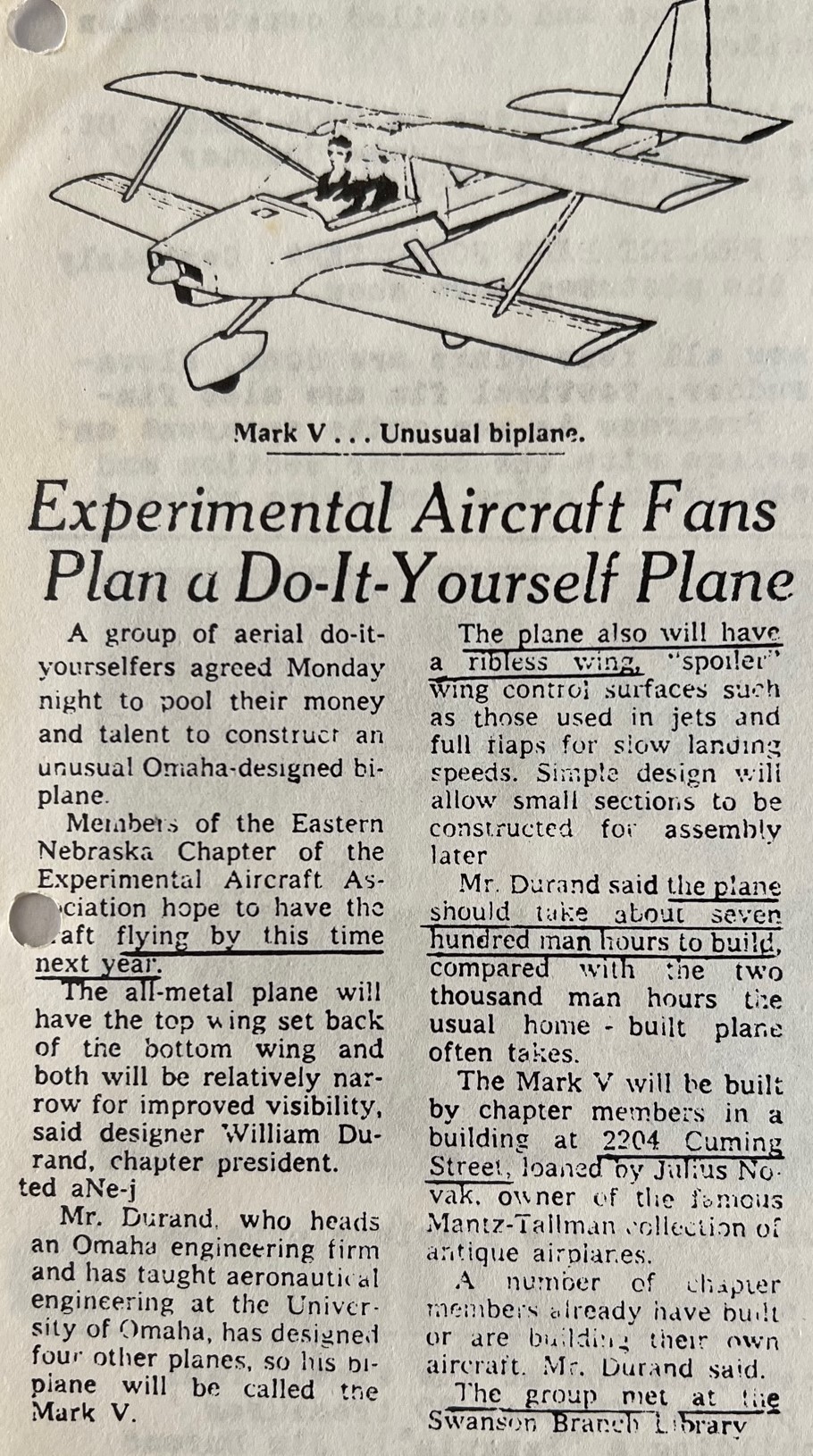 William Durand – EAA Chapter 80