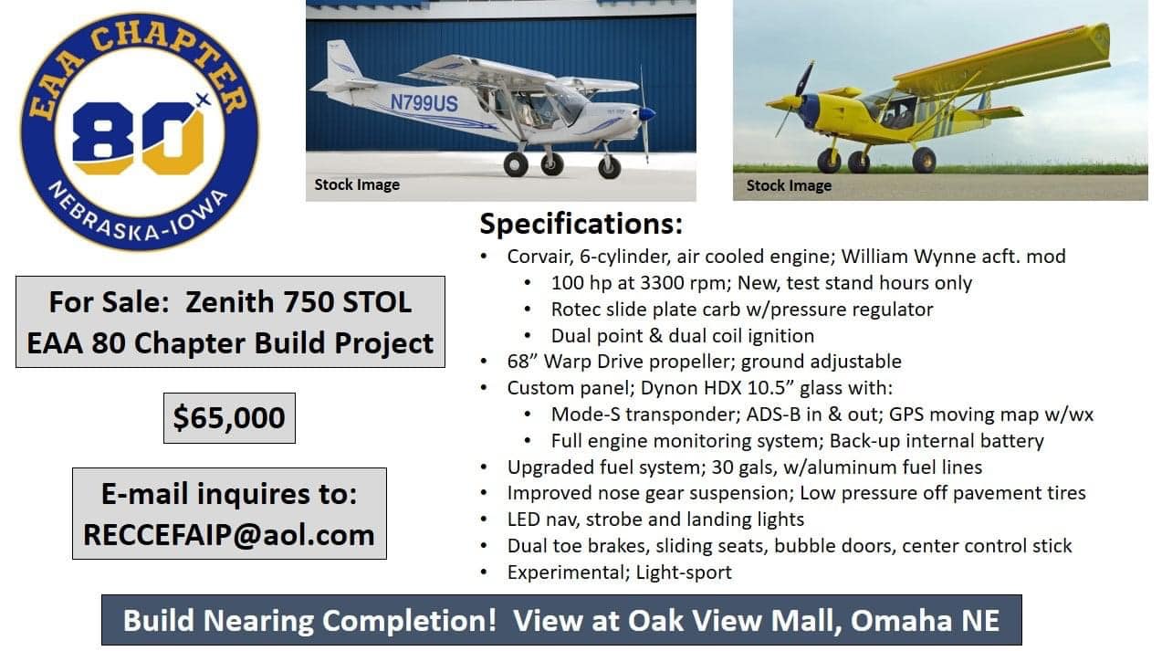 Zenith 750 Chapter Build – EAA Chapter 80
